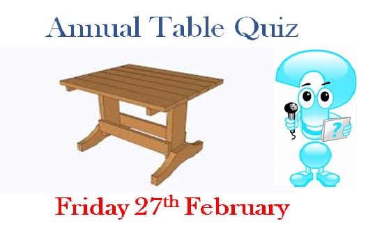Annual Table Quiz - Clontarf Rugby